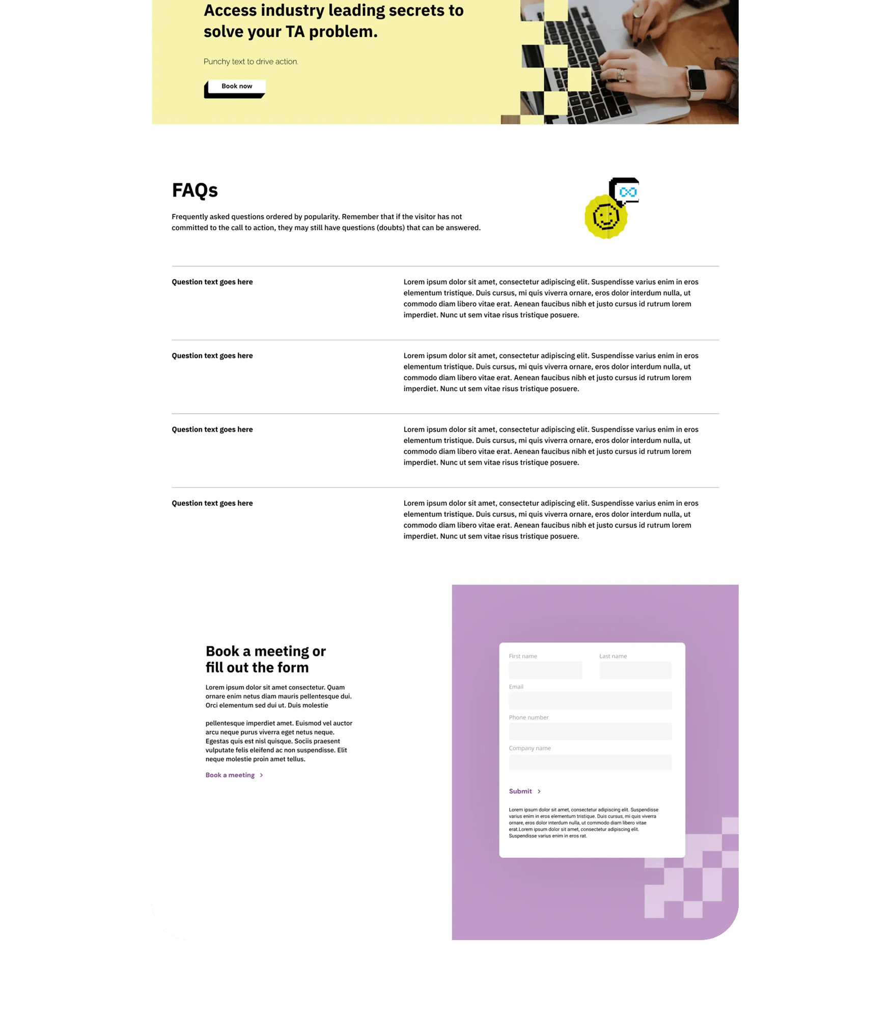 New, Flexible Landing Page Designs for Infinity Group - Axon Garside